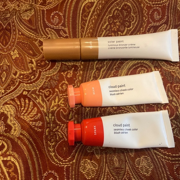 Glossier | Makeup | Glossier Trio 2 Cloud Paint Cheek And Solar Paint Bronzer | Poshmark